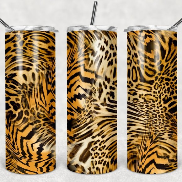 leopard, tumbler, custom, | Dining | Custom 2oz Leopard Print Tumblr ...